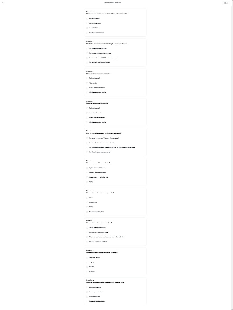 09-Structures Quiz 2 | PDF