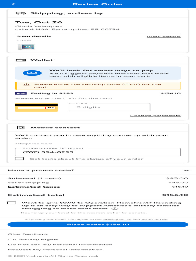 Review Your Order | PDF
