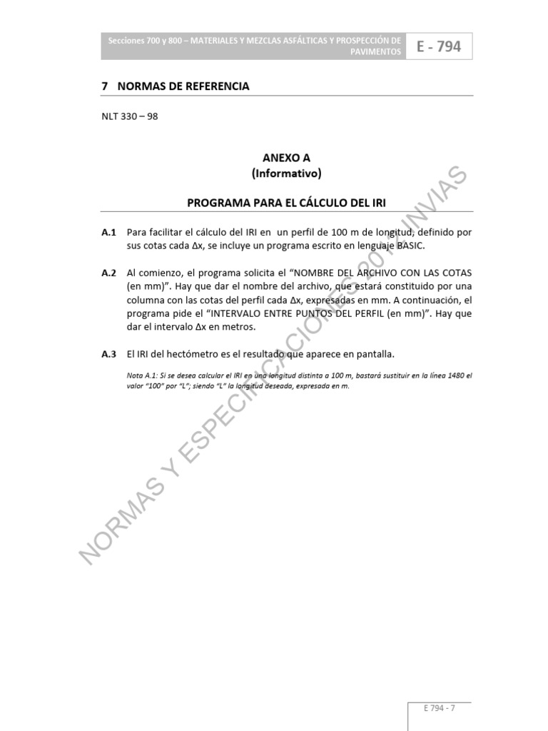 Código INV E - 794-13 | PDF