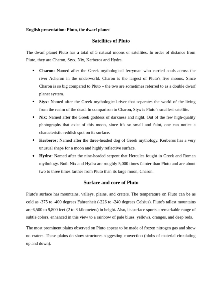English Presentation Pluto Pdf
