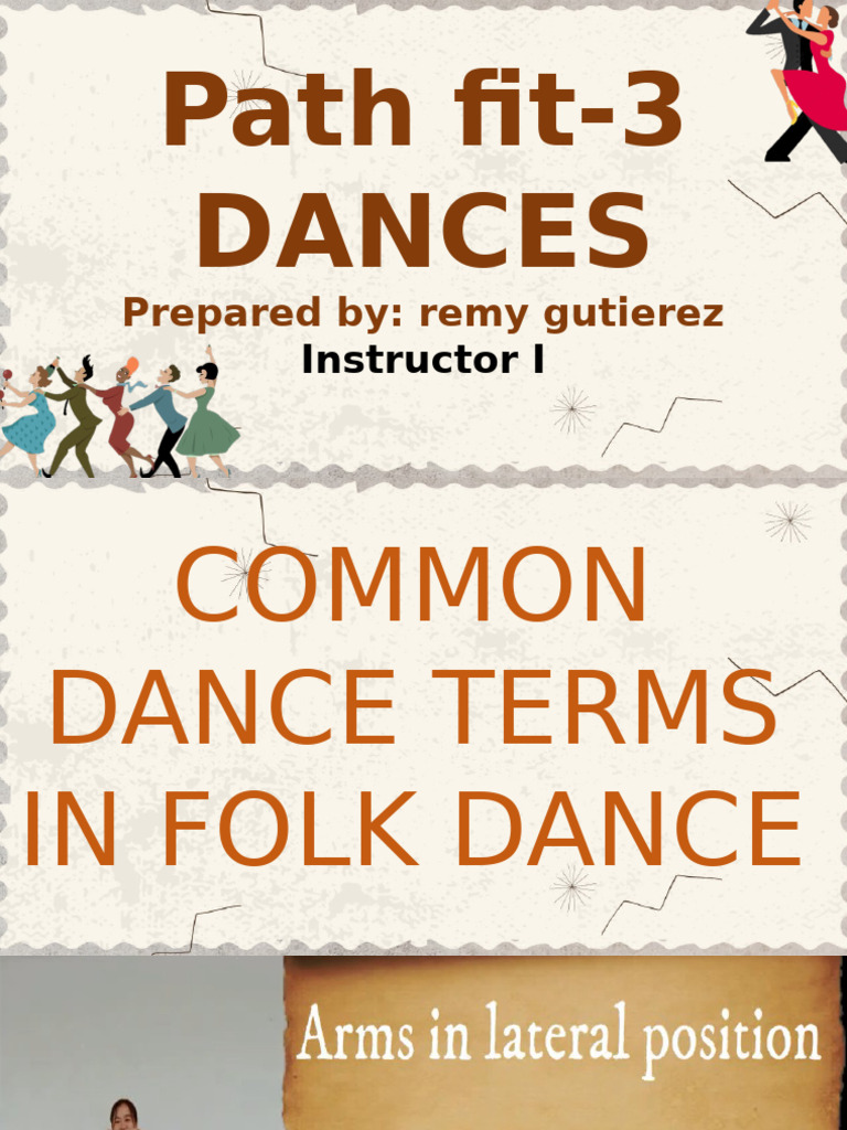 Common Dance Terms in Folk Dance | PDF