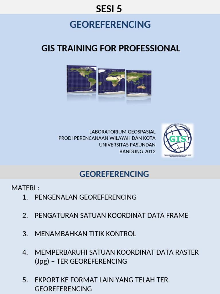 SESI 4_GEOREFERENCING | PDF