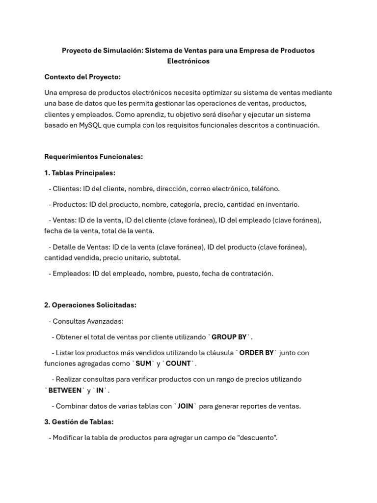 Proyecto de Simulacion | PDF