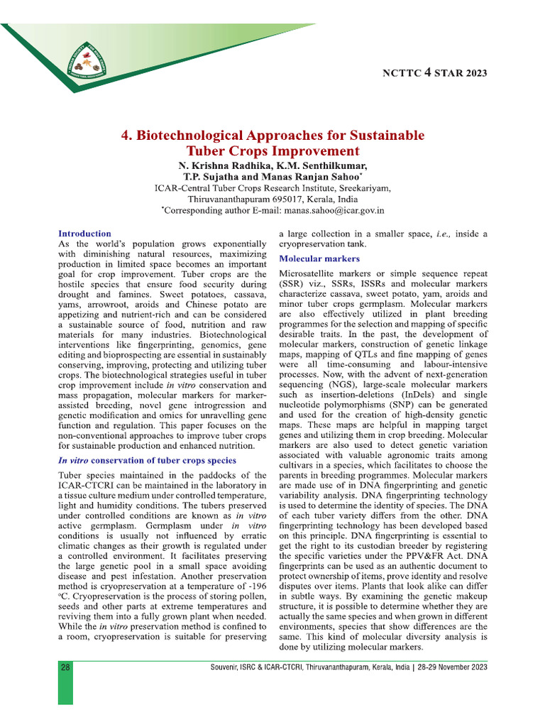 2 Biotechnological Approach | PDF