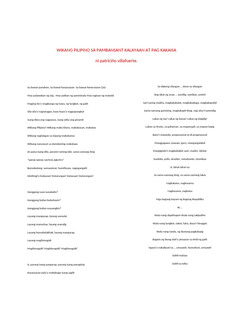 WIKANG PILIPINO-WPS Office | PDF | Philippines | Language Arts & Discipline