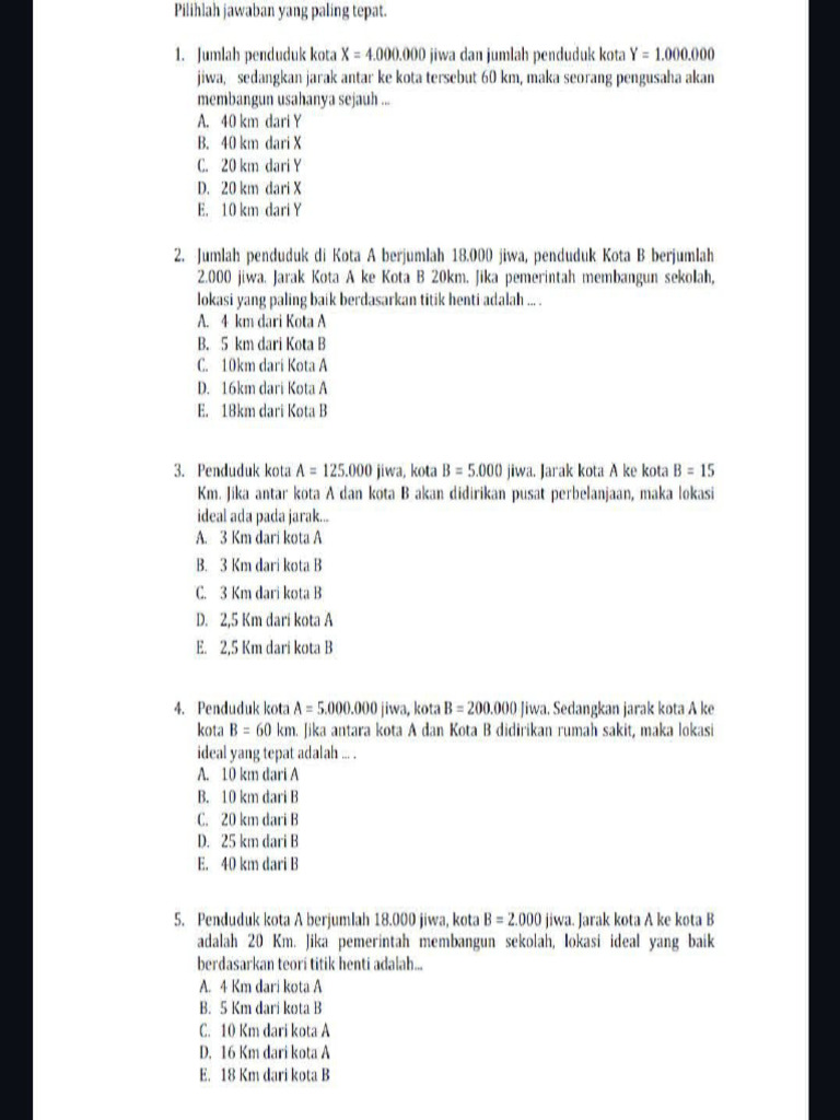 Latihan Soal Hitungan | PDF