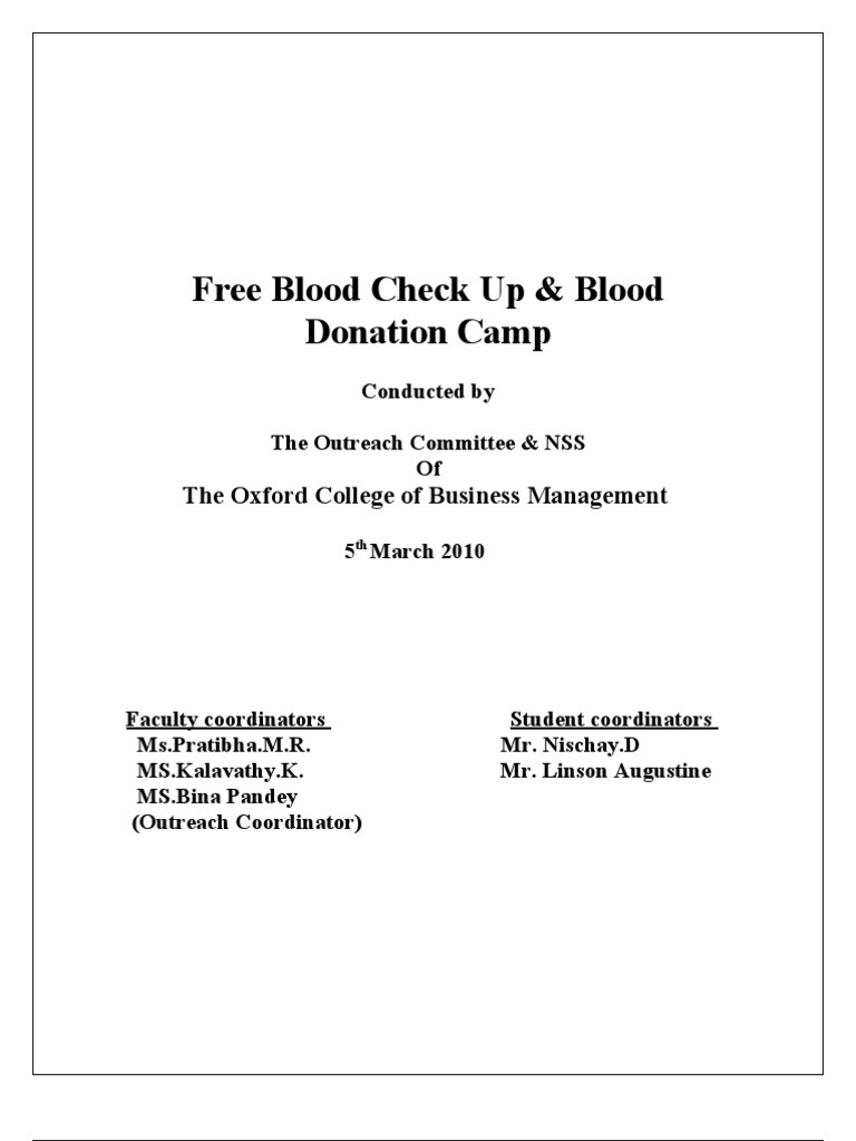 Blood Donation Camp2 | PDF