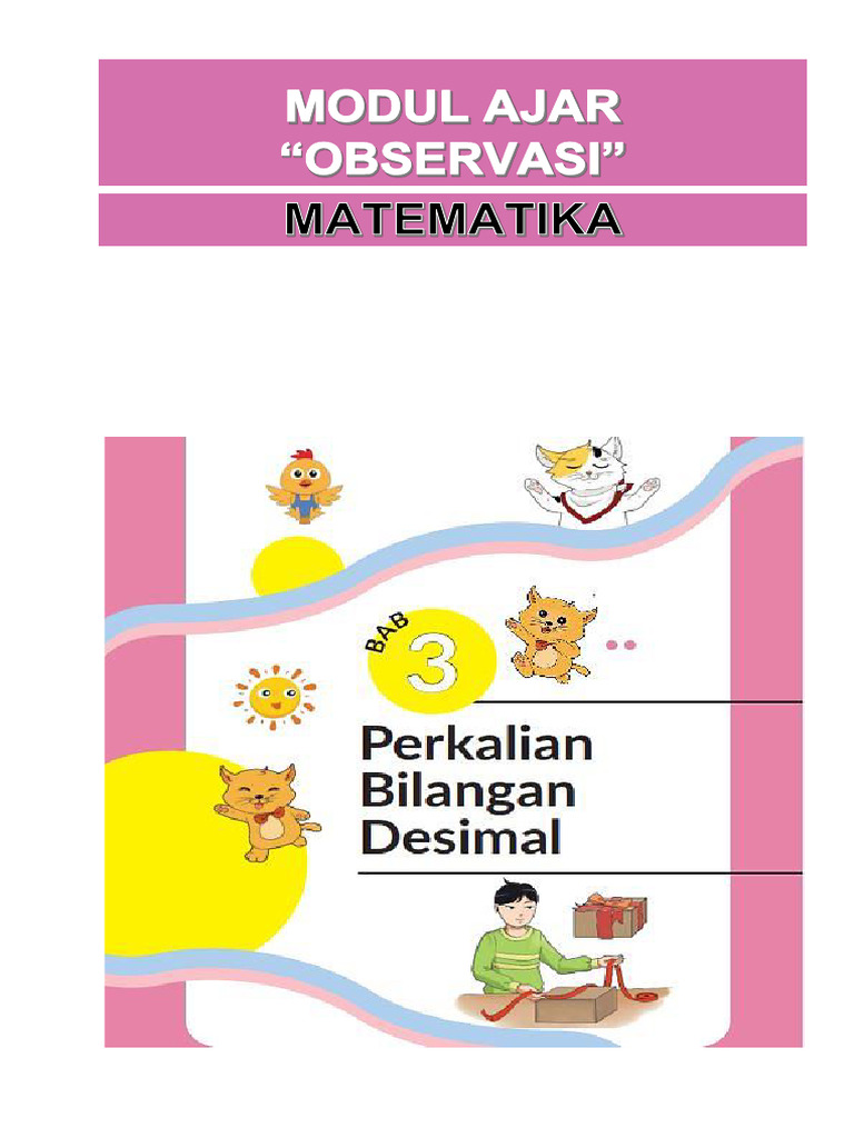 Modul Ajar MTK Kelas 5 - BAB 3 | PDF