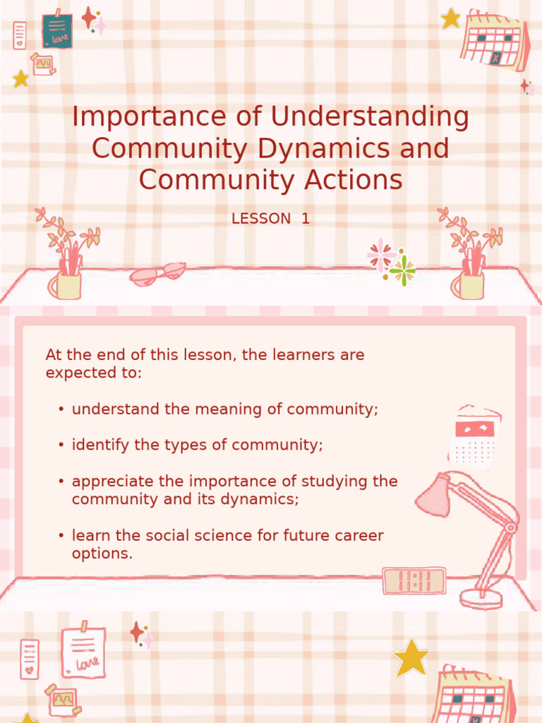 Lesson 1 (Community Engagement) | PDF