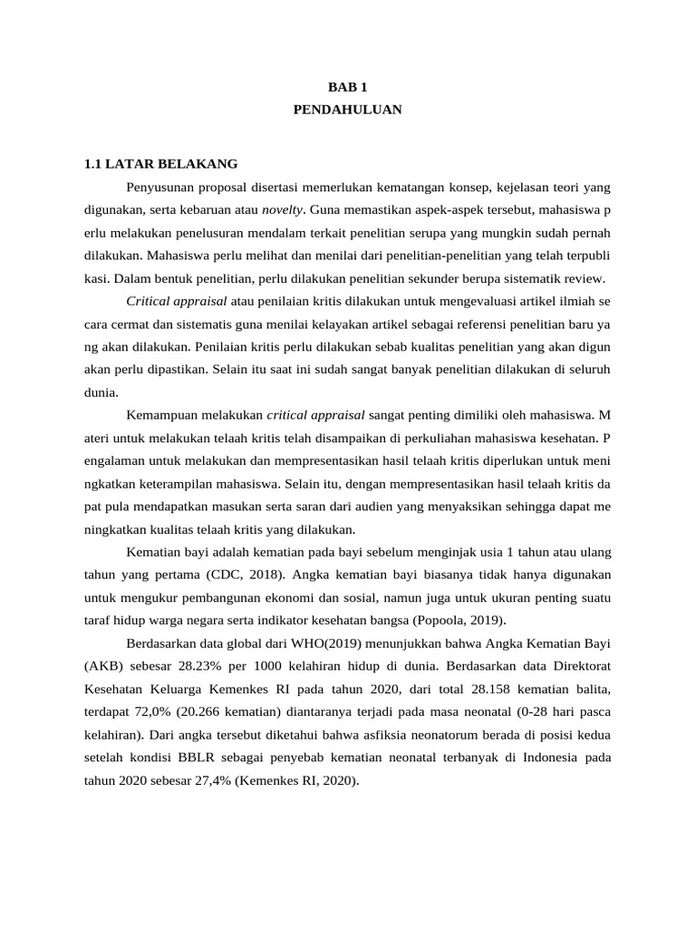 Kebaruan Penelitian: Critical Appraisal | PDF | Career & Growth