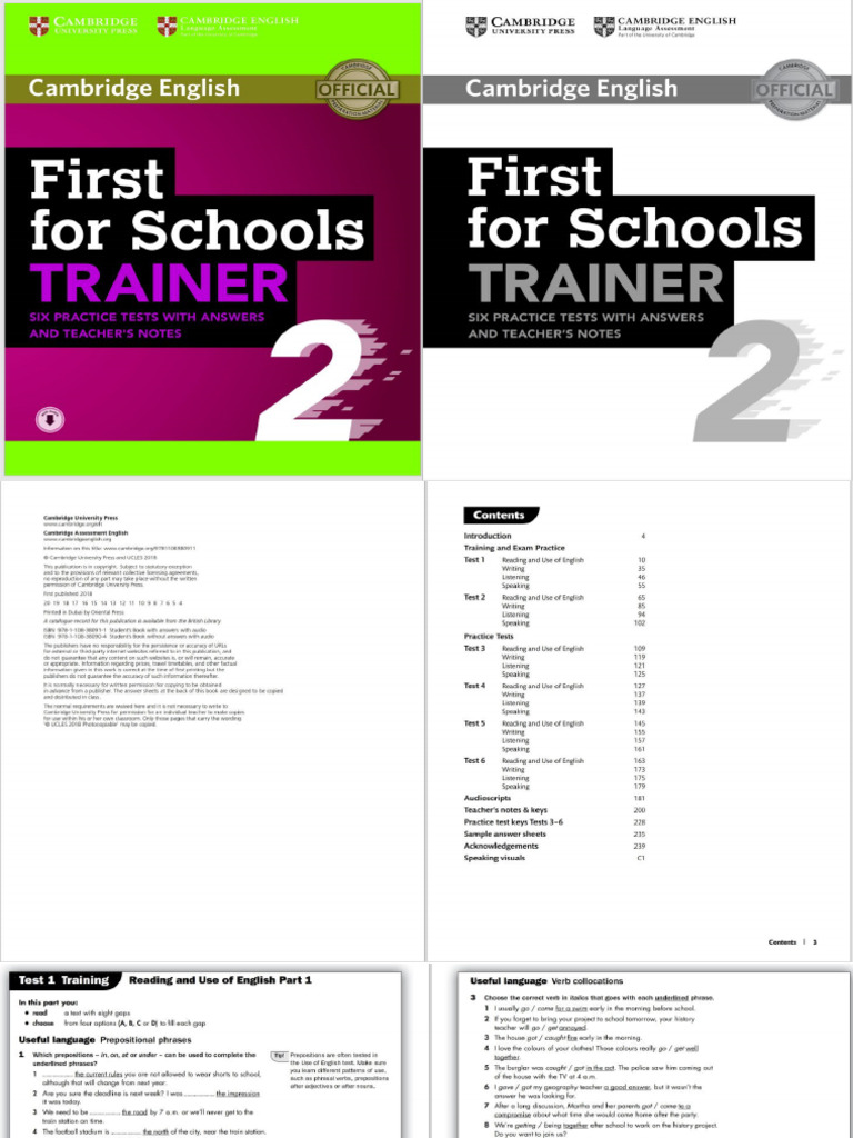 B2 First Fce Test Trainer 2e Cambridge 2024-Mod I | PDF