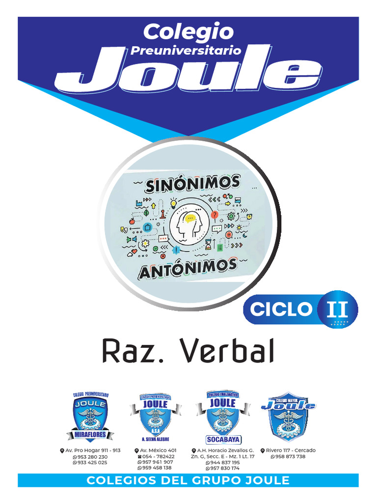 Ciclo II Raz Verbal-2 | PDF