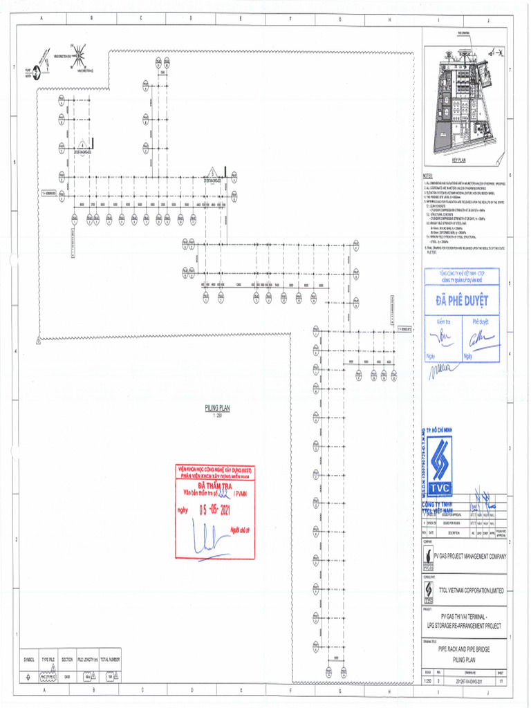 124. 201267-04-DWG-201_Pipe rack-Piling Plan.Rev0 | PDF