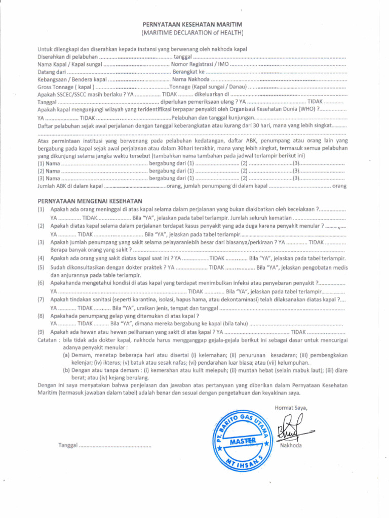 Kapal:) Sscec/Sscc | PDF