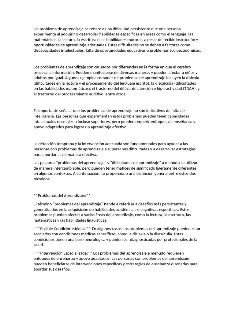Texto Base 2 | PDF | Aprendizaje | Desorden hiperactivo y deficit de atencion