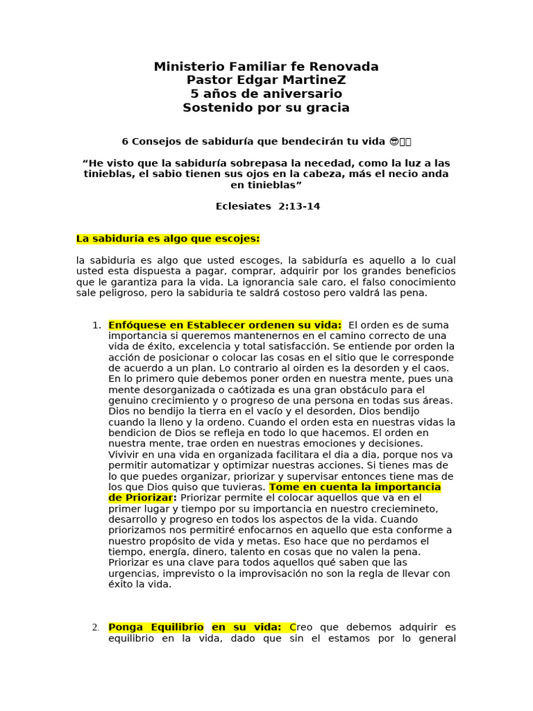 5 Consejos de Sabiduría ClubHouse | PDF
