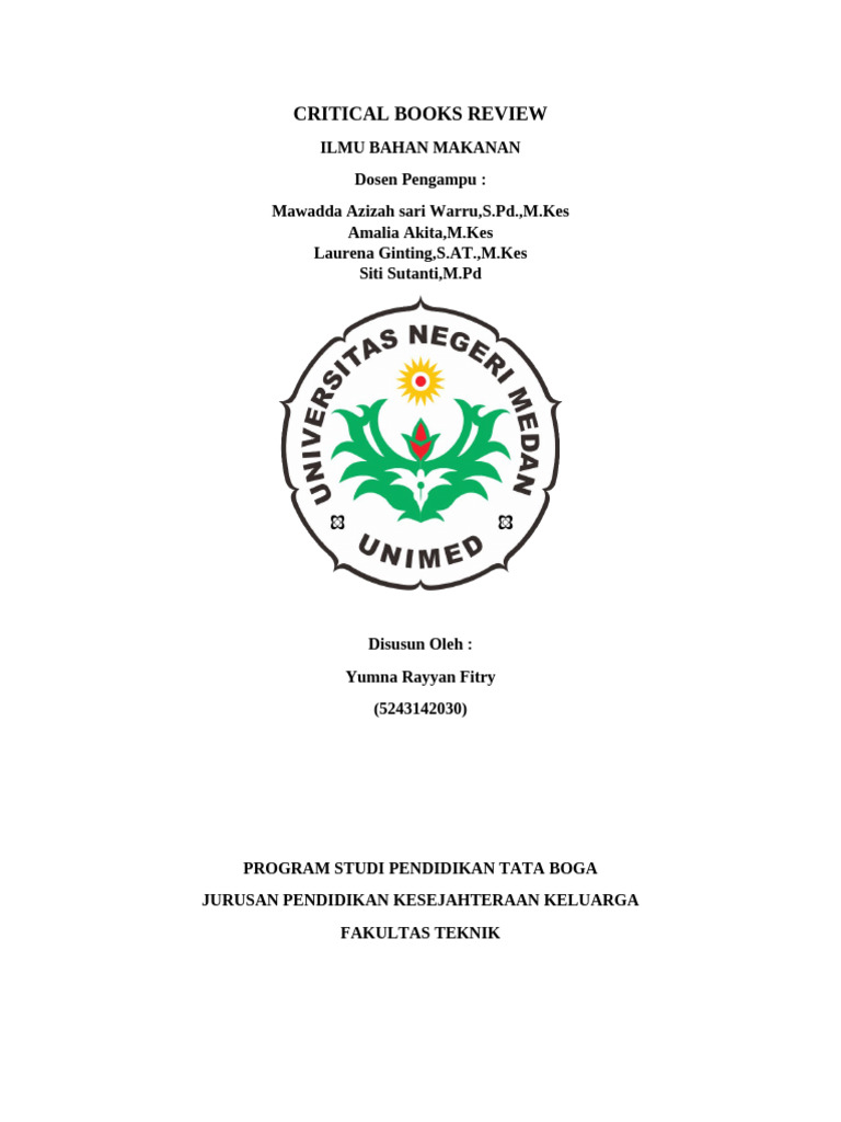 Critical Books Review (Yumna Rayyan Fitry) | PDF