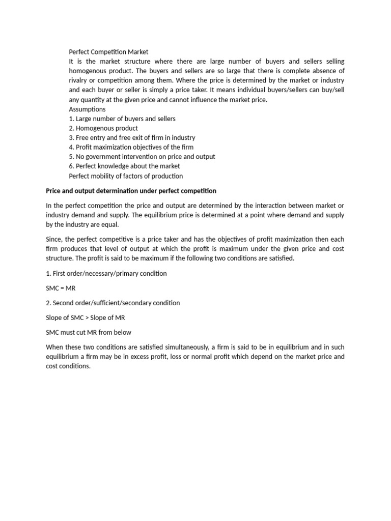 Market Structure | PDF