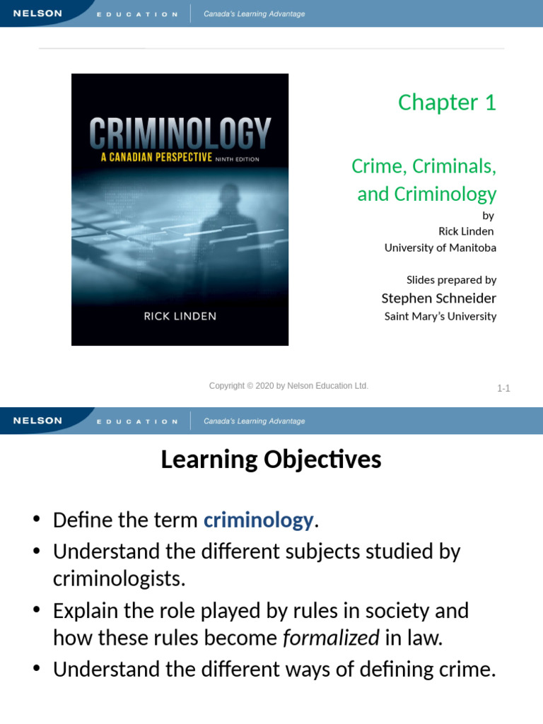 Ch01 PPT Linden Crim 9e | PDF