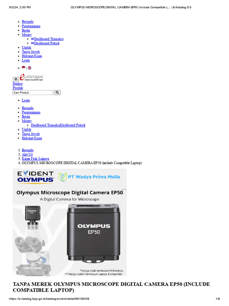 Olympus Microscope Digital Camera Ep50 | PDF