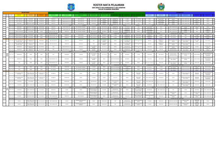 ROSTER TP. 2024-2025 | PDF