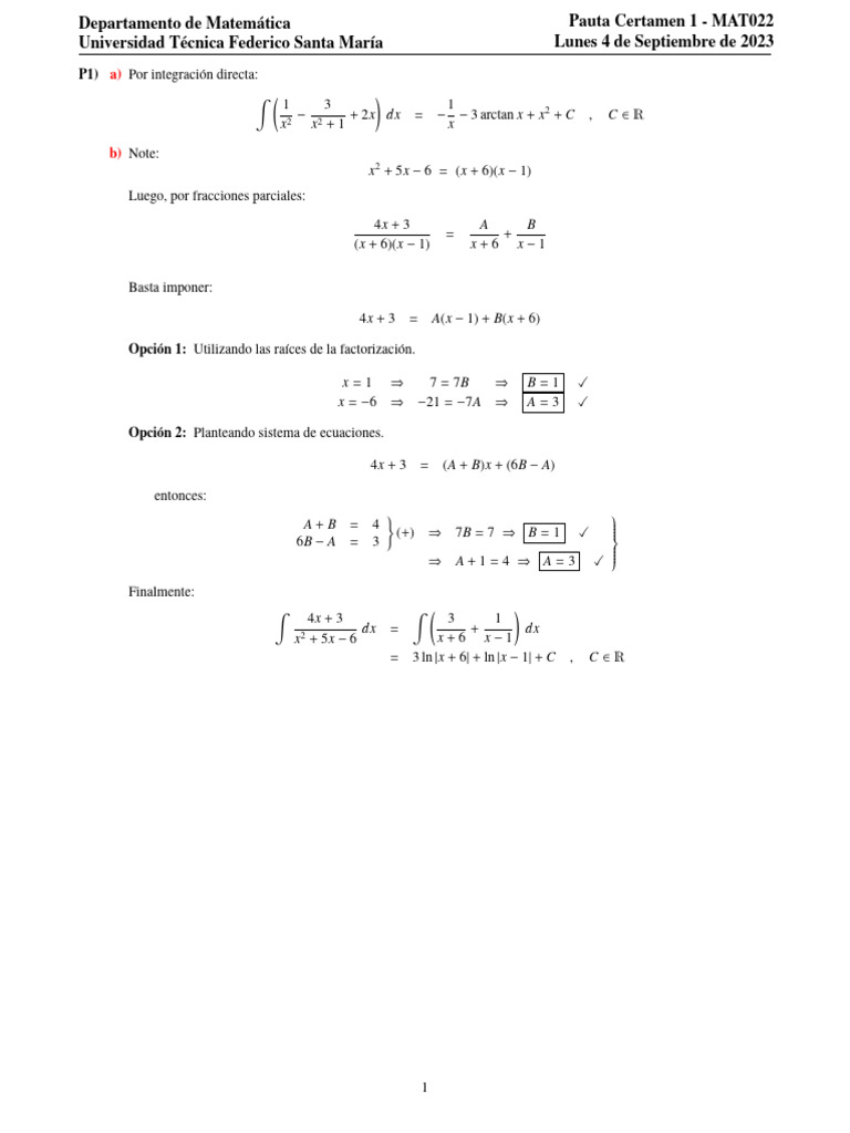 MAT 022 - 2023 2° - 1 Pauta-1 | PDF