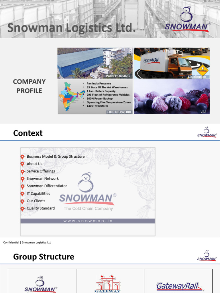 Snowman Company Profile | PDF