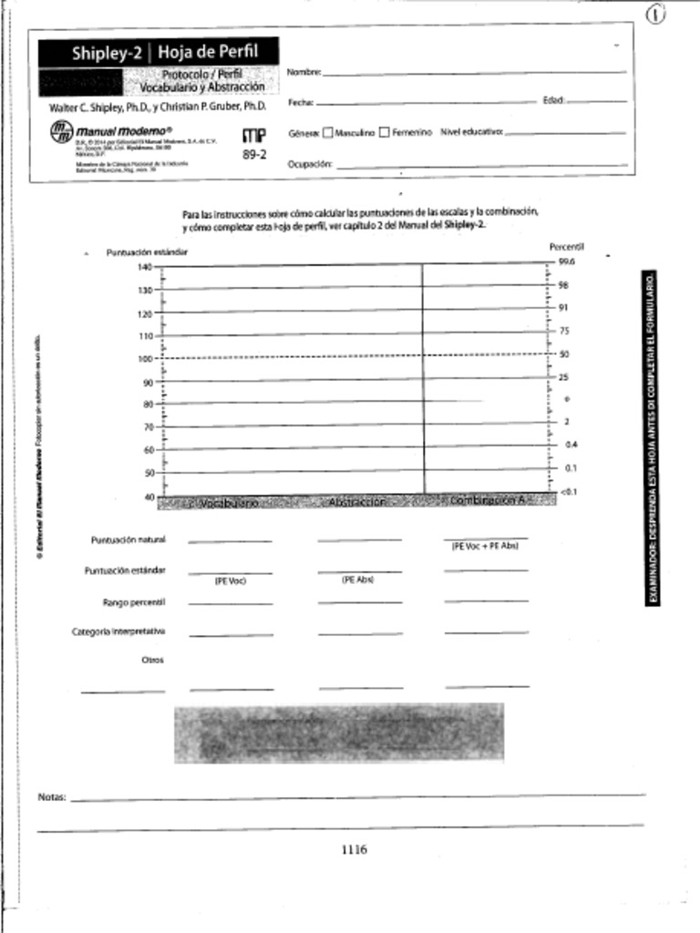 Cuadernillo Shipley 2 | PDF