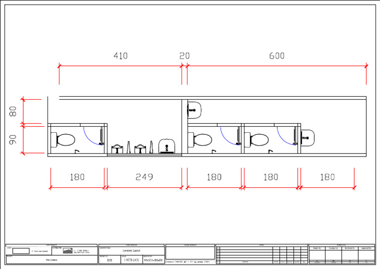 Denah 2 Lavatory Analyzing-Model | PDF