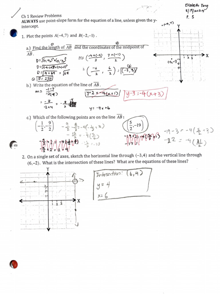 Chp. 1 Review Packet 2024-08-29 21-20 | PDF