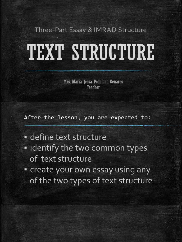 Eapp m2 Text Structure Essay | PDF