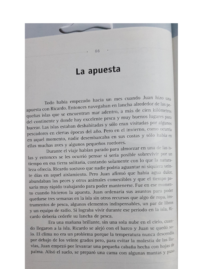 Cuento - La Apuesta | PDF