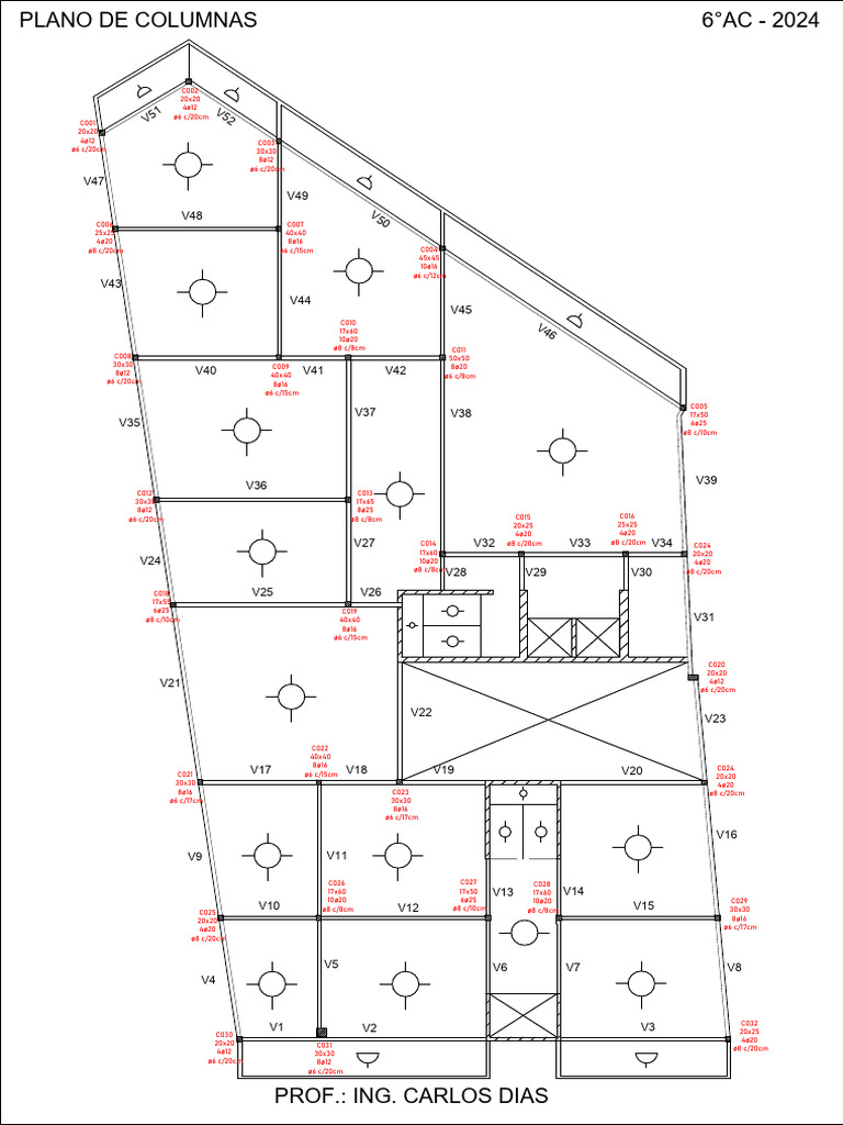 Plano Columnas 2 | PDF
