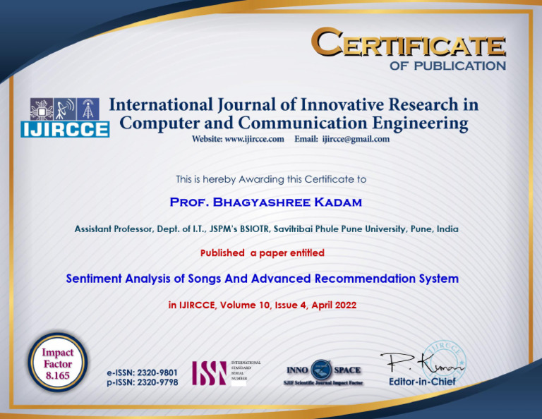 122 - Prof. Bhagyashree Kadam | PDF