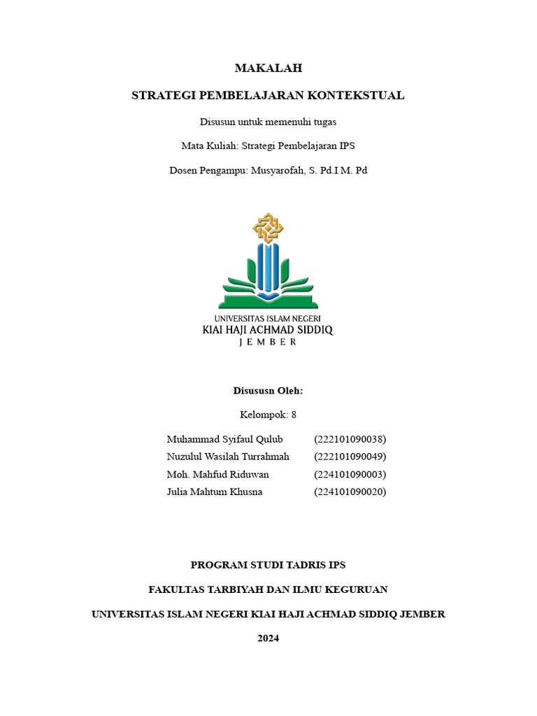 Strategi Kelompok 8 | PDF