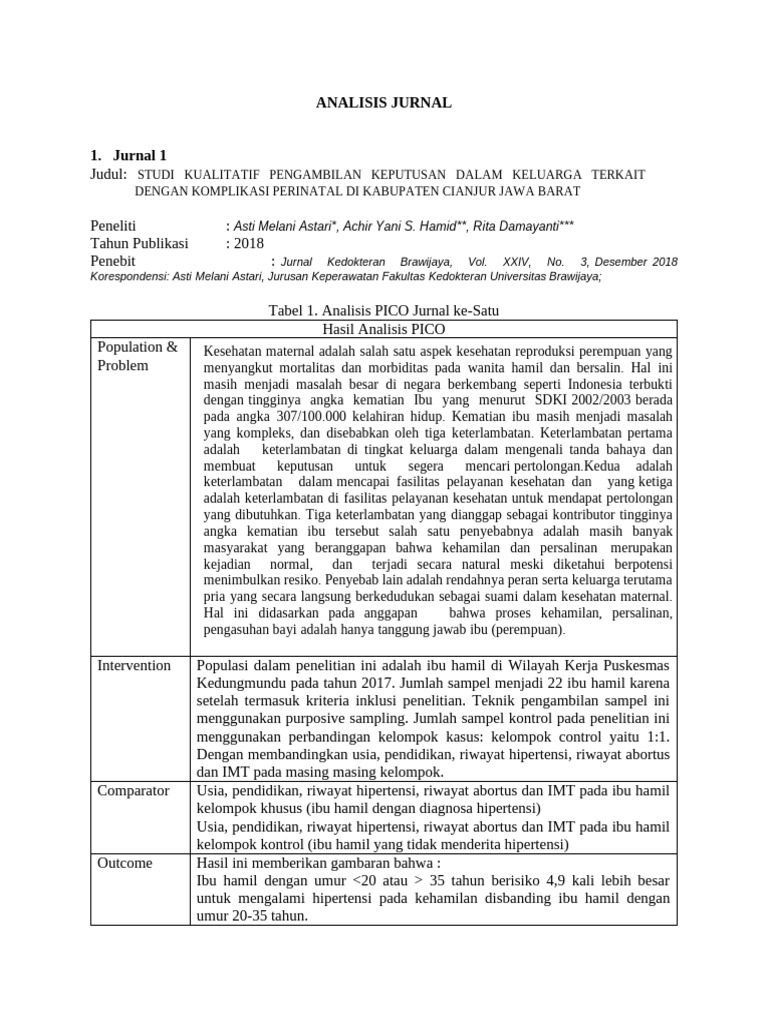 Analisis Jurnal | PDF