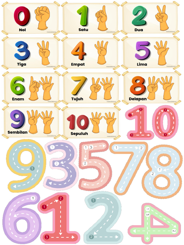 Worksheet Session 1 (Angka) - Pengenalan | PDF