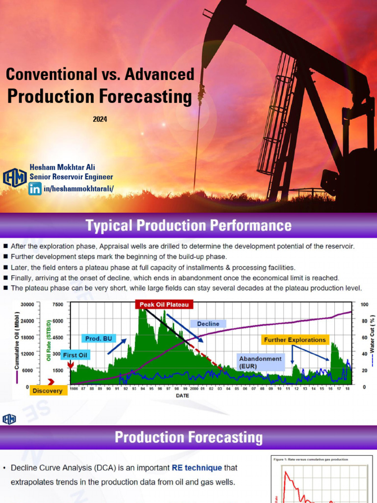 Production Forecasting - Conventional Vs Advanced | PDF