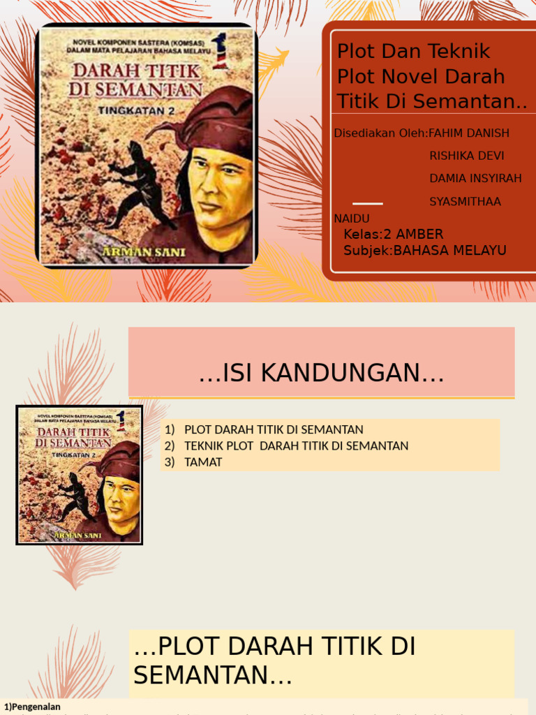 Plot Dan Teknik Plot Novel Darah Titik Di (3) | PDF