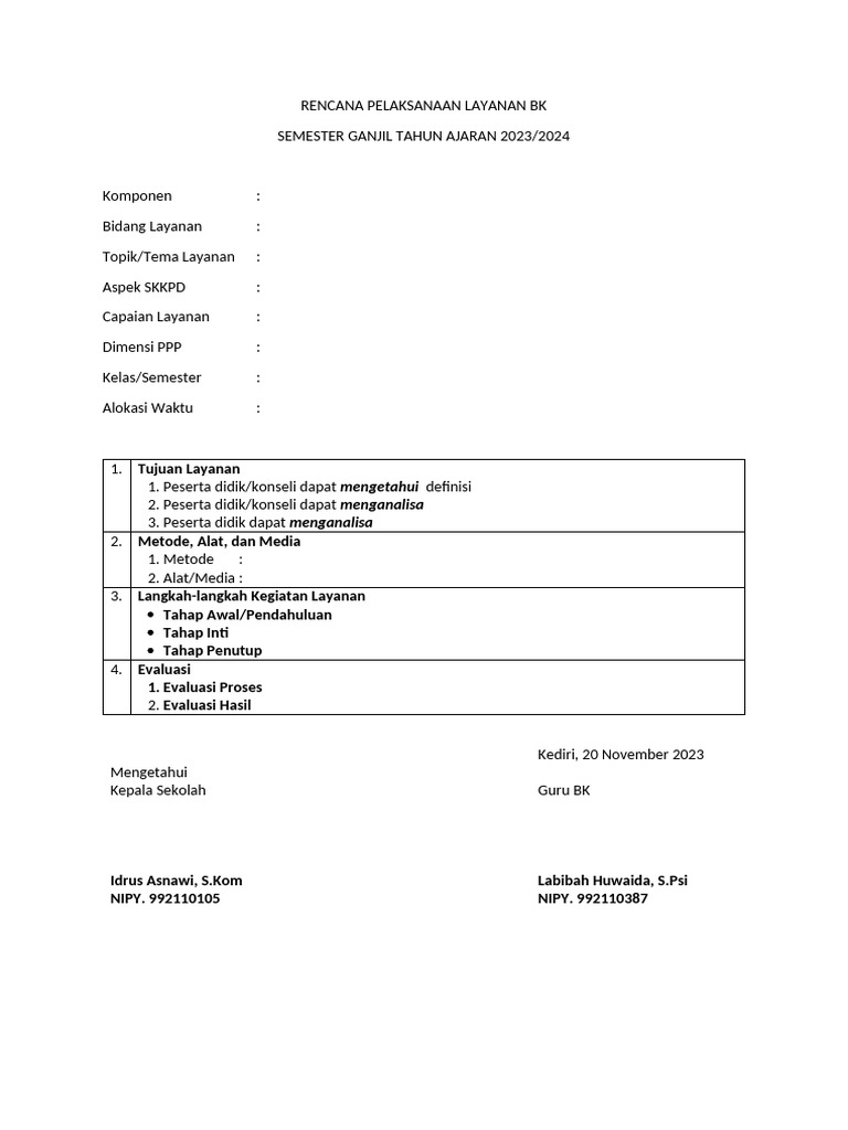 RPL BK Kelas 7 Disiplin | PDF