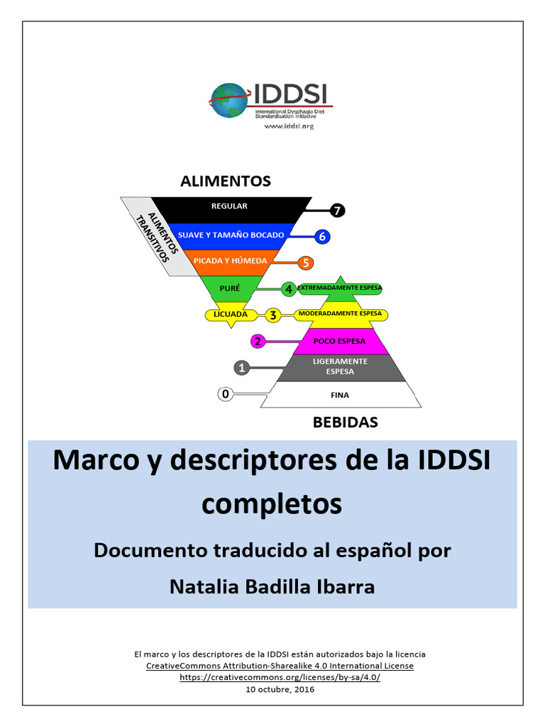 IDDSI Spanish Framework Descriptors | PDF