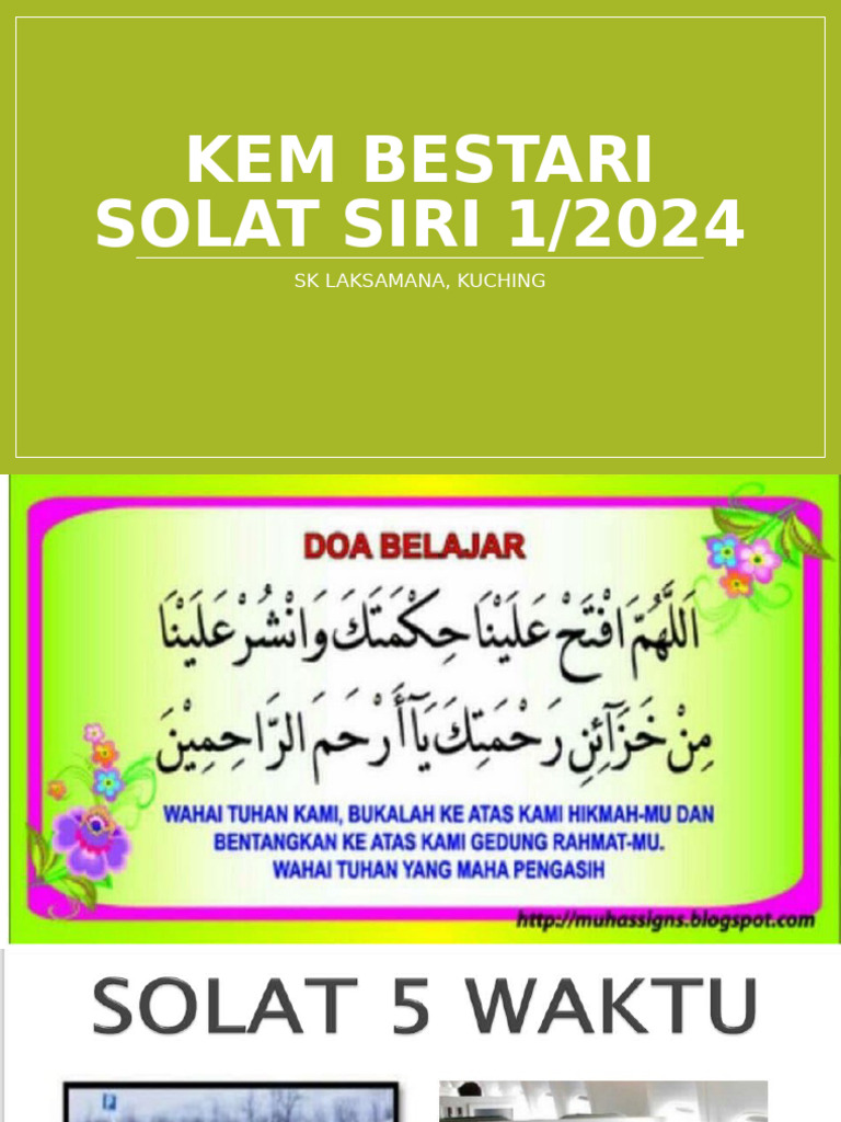 Kem Bestari Solat Siri 1 | PDF