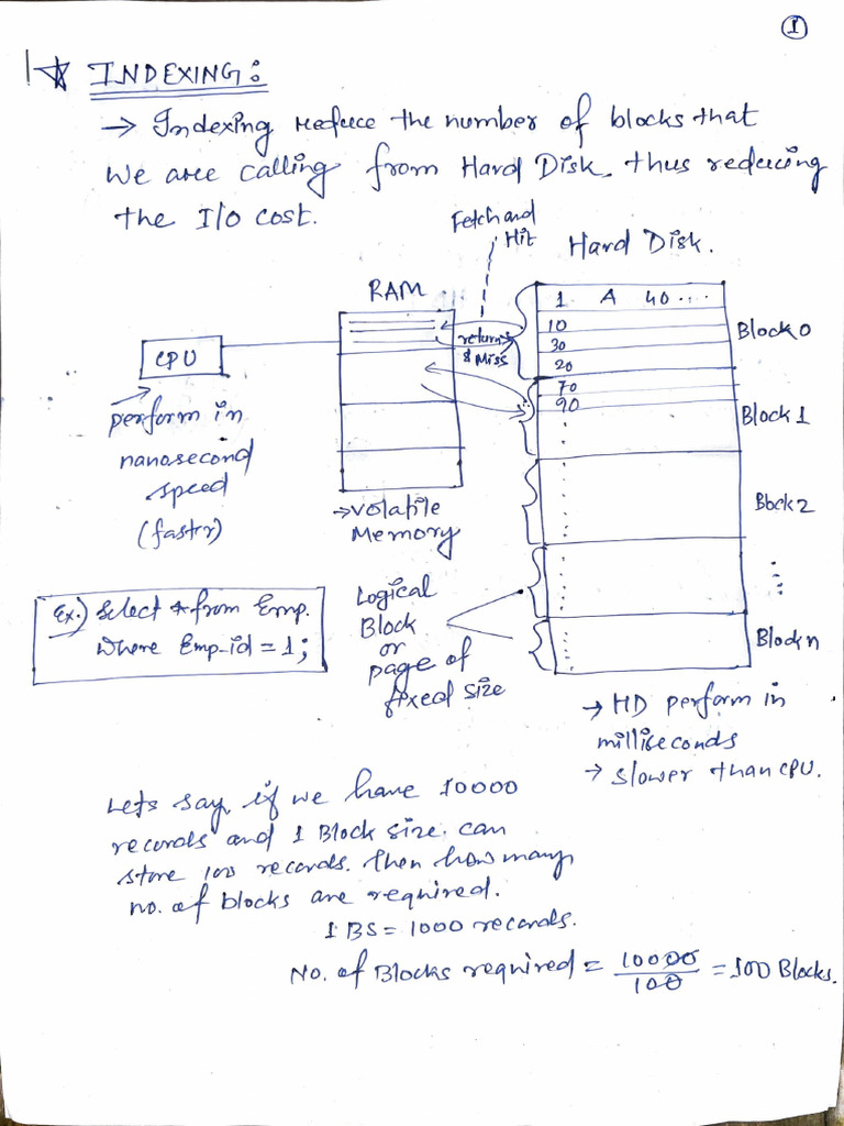 Indexing in DBMS | PDF