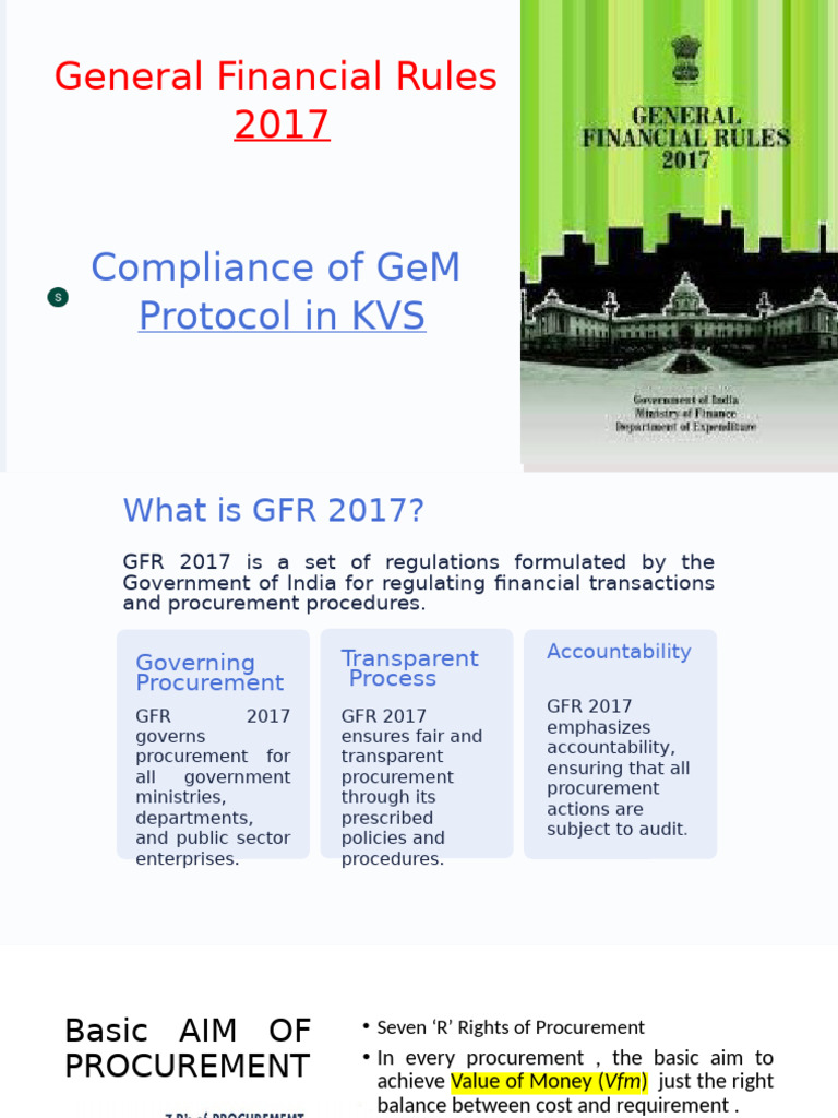 Compliance On GeM Protocol | PDF