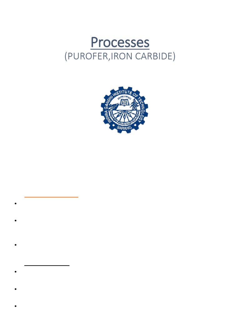 3.4 Process (Purofer, Iron Carbide) | PDF | Iron | Technology & Engineering