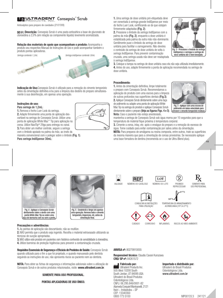 MP00133-03 IFU Consepsis Scrub | PDF