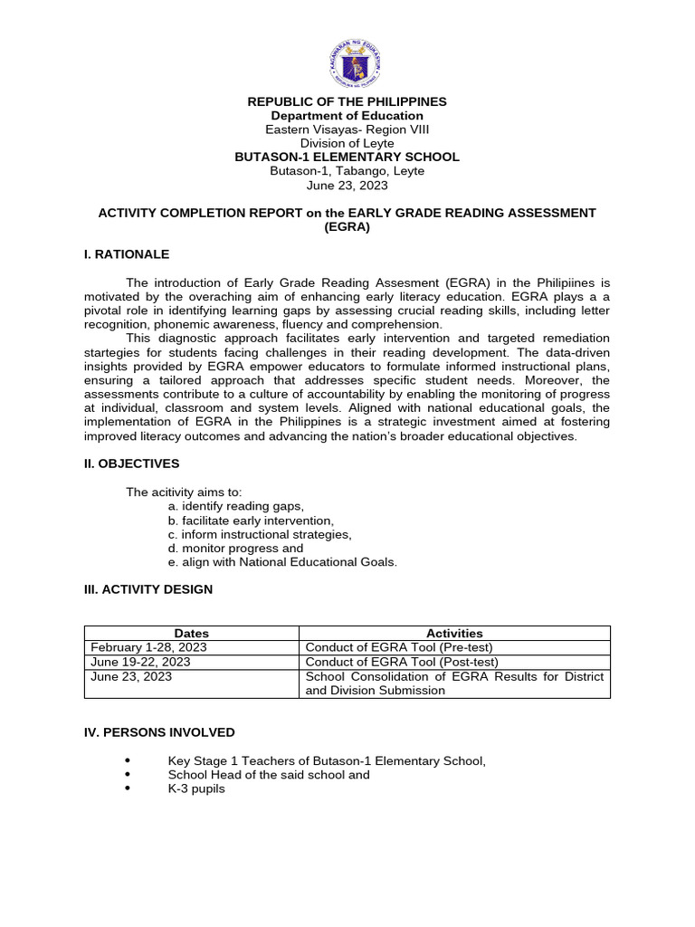 Acr Egra 2022-2023 | PDF