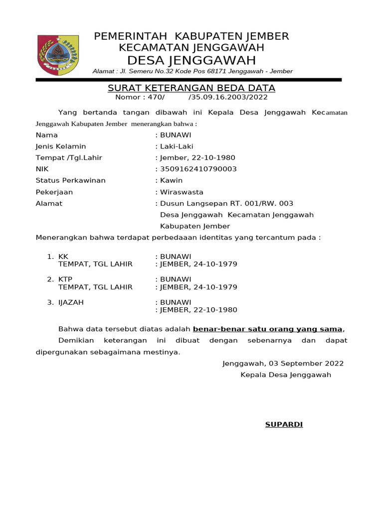 BEDA NAMA | PDF