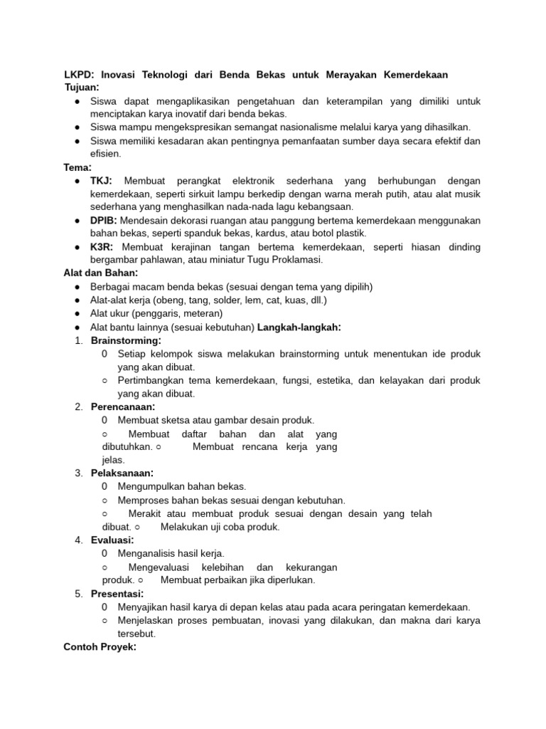 LKPD P5 Teknologi | PDF