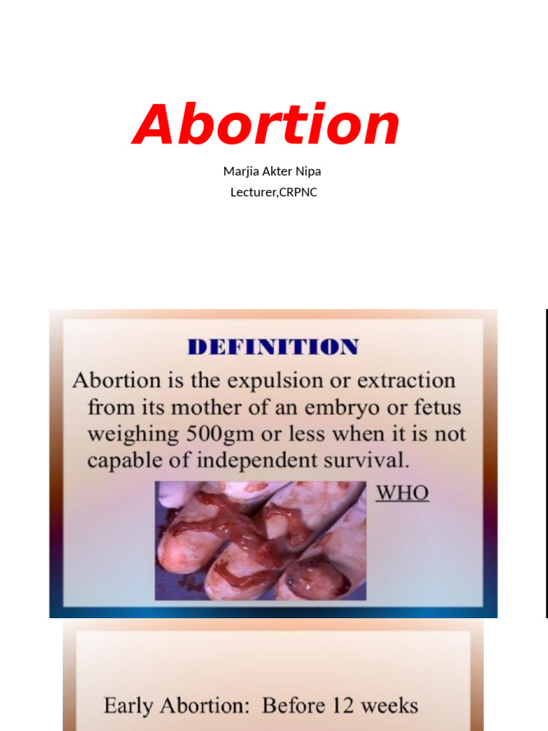 Abortion | PDF